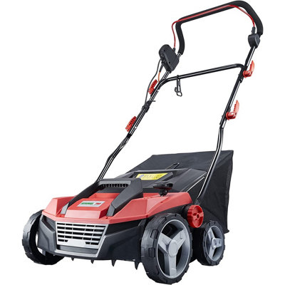 Bergman Pro 3 in 1 Lawn Scarifier - 1600w Electric Foldable Garden Lawn ...