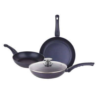 Bergner Ocean Non-stick Forged Aluminium Induction Frying Pan Set of 3 ...