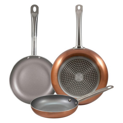 Bergner Optimum Plus Non-stick Press Aluminium Induction Frying Pan Set ...
