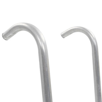 Berkfield 2-Step Trampoline Ladder Steel Silver 102.6 cm