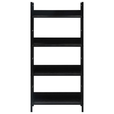 Berkfield 4-Layer Book Shelf Black 60x27.6x124.5 cm Engineered Wood