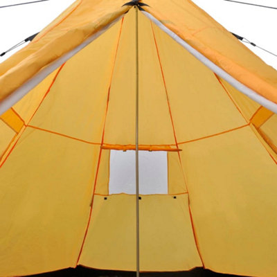 Berkfield 4-person Tent Yellow