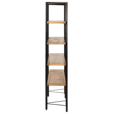Berkfield 4-Tier Bookcase 160x35x160 cm Solid Mango Wood