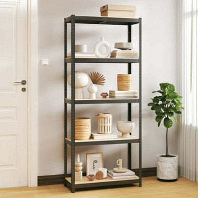 Berkfield 5-Layer Storage Shelf Anthracite Steel&Engineered Wood | DIY ...