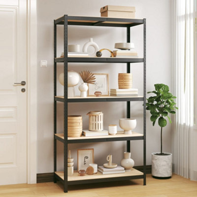 Berkfield 5-Layer Storage Shelf Anthracite Steel&Engineered Wood | DIY ...