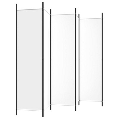 Berkfield 6-Panel Room Divider White 300x200 cm Fabric