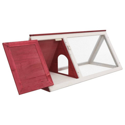 Berkfield Animal Rabbit Cage Red Wood