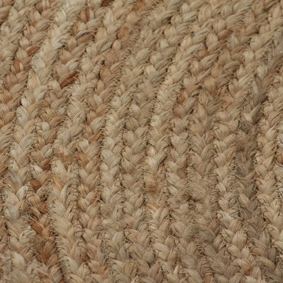 Berkfield Area Rug Braided Jute 150 cm Round