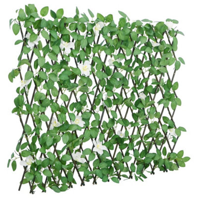 Berkfield Artificial Ivy Trellis Expandable Green 186x30 cm