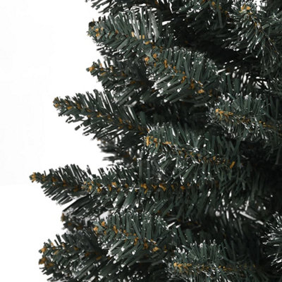 Berkfield Artificial Slim Christmas Tree with Stand Green 180 cm PVC