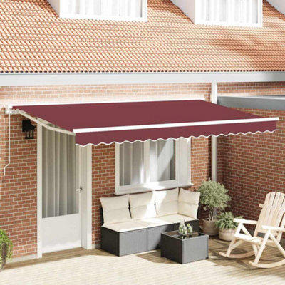 Berkfield Awning Replacement Fabric for 4x2 m Frame Burgundy