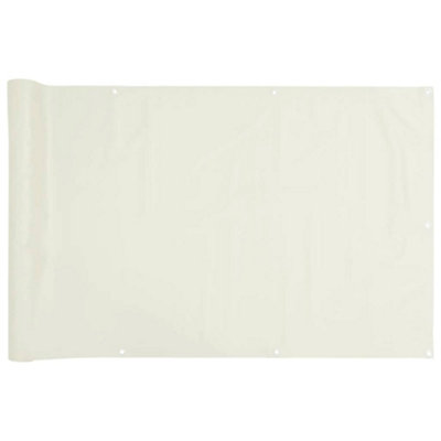 Berkfield Balcony Privacy Screen White 700x90 cm PVC