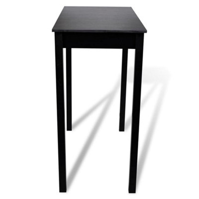 Berkfield Bar Table MDF Black 115x55x107 cm