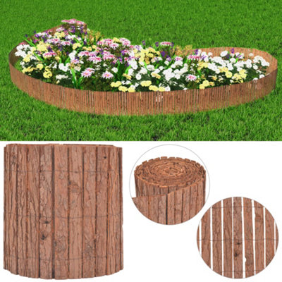 Berkfield Bark Fence 1000x30 cm | DIY at B&Q
