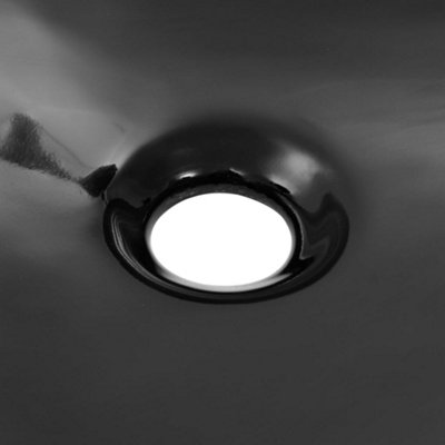 Berkfield Basin Ceramic Black Triangle 645x455x115 mm