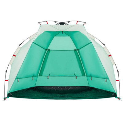 BERKFIELD BEACH TENT 2-PERSON SEA GREEN QUICK RELEASE WATERPROOF