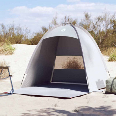 Berkfield Beach Tent 3-Person Grey Waterproof