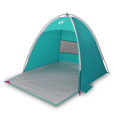 Berkfield Beach Tent 3-Person Sea Green Waterproof
