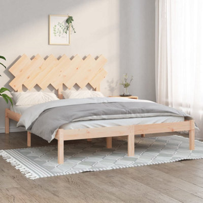 Berkfield Bed Frame 140x190 cm Solid Wood