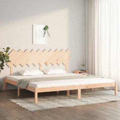 Berkfield Bed Frame 200x200 cm Solid Wood | DIY at B&Q
