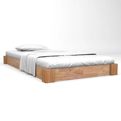Berkfield Bed Frame Solid Oak Wood 120x200 cm