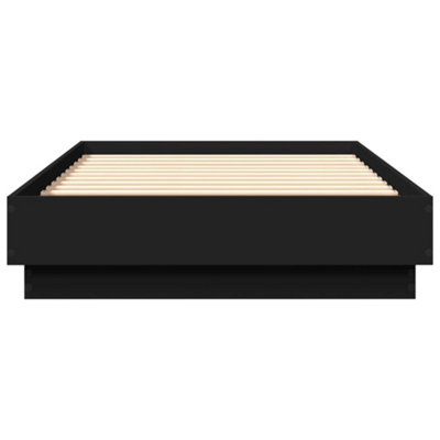 Berkfield Bed Frame without Mattress Black 90x190 cm Single Engineered Wood