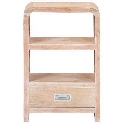 Berkfield Bedside Table 40x30x60 cm Solid Acacia Wood