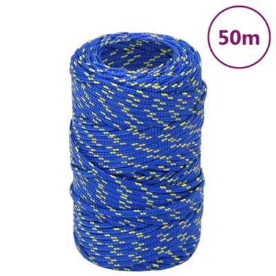 Berkfield Boat Rope Blue 2 mm 50 m Polypropylene