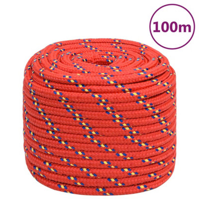 Berkfield Boat Rope Red 18 mm 100 m Polypropylene