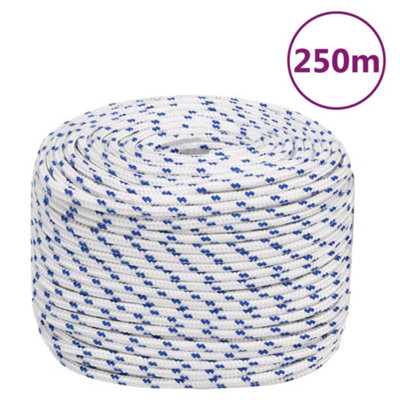 Berkfield Boat Rope White 6 mm 250 m Polypropylene