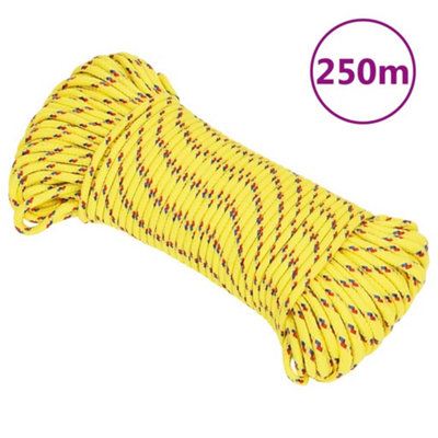Berkfield Boat Rope Yellow 3 mm 250 m Polypropylene