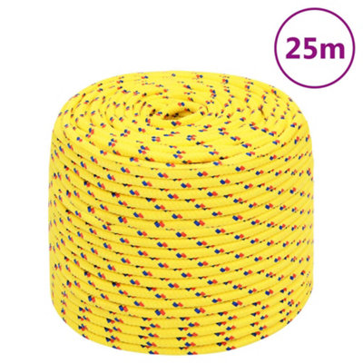 Berkfield Boat Rope Yellow 6 mm 25 m Polypropylene