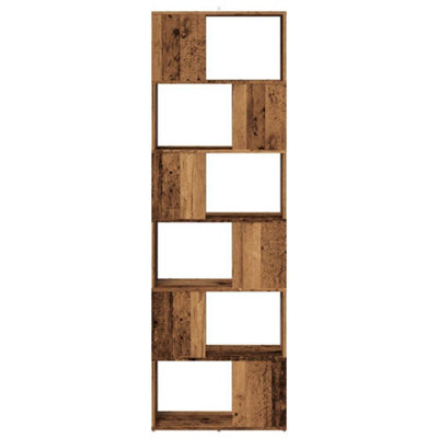 Berkfield Book Cabinet/Room Divider Old Wood 60x24x186 cm