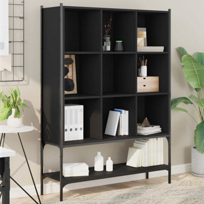 Berkfield Bookcase Black 102x30x141.5 cm Engineered Wood