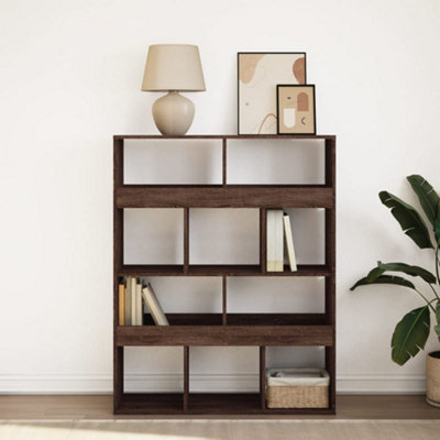 Berkfield Bookcase Brown Oak 100x33x125.5 cm Engineered Wood