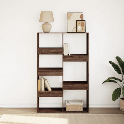 Berkfield Bookcase Brown Oak 100x33x155.5 cm Engineered Wood
