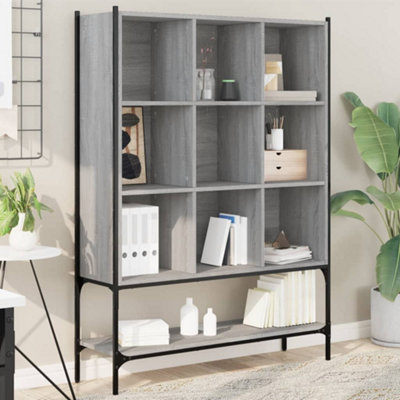 Berkfield Bookcase Grey Sonoma 102x30x141.5 cm Engineered Wood