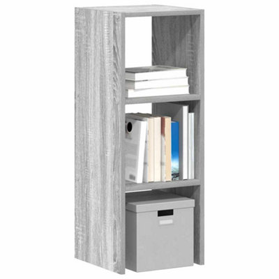 Berkfield Bookcase Stackable Grey Sonoma 30x30x80 cm Engineered Wood