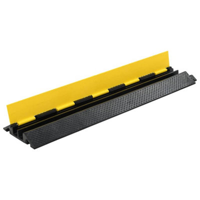 Berkfield Cable Protector Ramp 2 Channels Rubber 101.5 cm