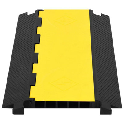 Berkfield Cable Protector Ramp with 5 Channels 90 cm Rubber