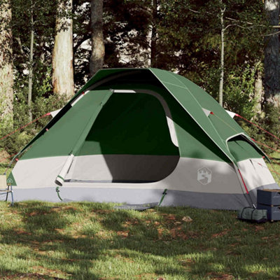 BERKFIELD CAMPING TENT DOME 2-PERSON GREEN WATERPROOF