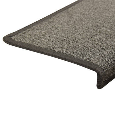 Berkfield Carpet Stair Treads 15 pcs 65x25 cm Dark Grey