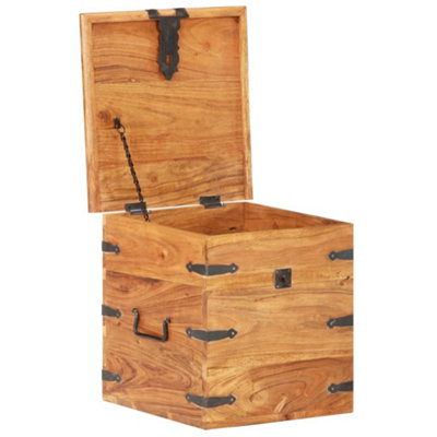 Berkfield Chest 40x40x40 cm Solid Acacia Wood