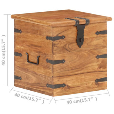 Berkfield Chest 40x40x40 cm Solid Acacia Wood