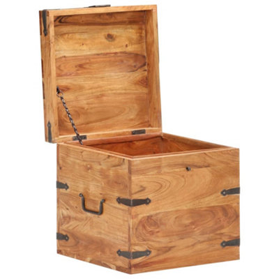 Berkfield Chest 40x40x40 cm Solid Acacia Wood