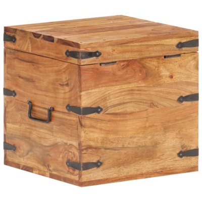 Berkfield Chest 40x40x40 cm Solid Acacia Wood