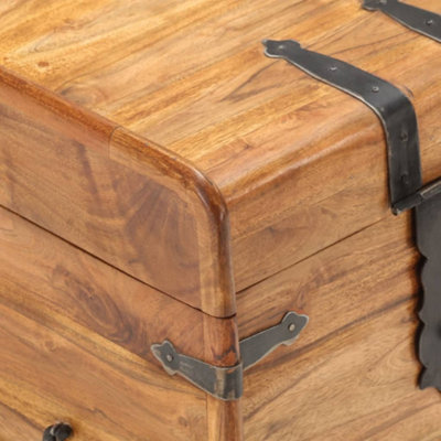 Berkfield Chest 40x40x40 cm Solid Acacia Wood