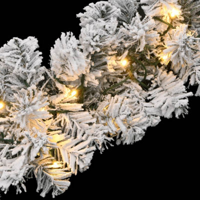 Berkfield Christmas Garland with LED Lights Green 20 m PVC