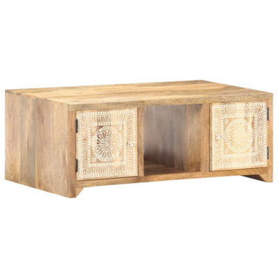 Berkfield Coffee Table 90x50x35 cm Solid Mango Wood