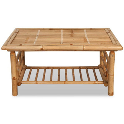 Berkfield Coffee Table Bamboo 90x50x45 cm